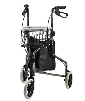 Lightweight Aluminum Tri Walker with Bag and Basket — AIDAPT 愛意達