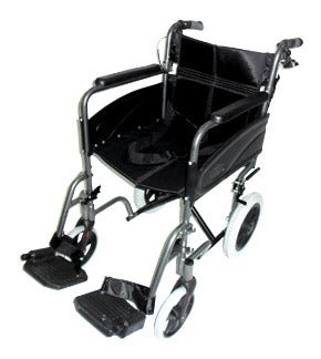 Compact Transport Aluminium Wheelchair (Colour : Hammered Effect ...