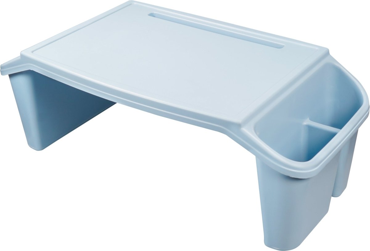 Plastic Bed Tray with Side Storage (Col. Blue) — AIDAPT 愛意達