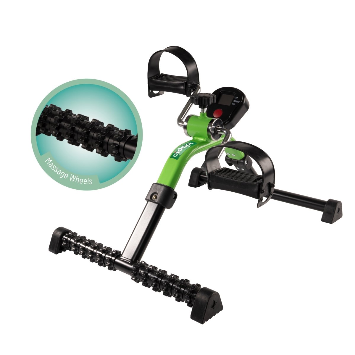 Folding Pedal Exerciser with Digital Meter and Massage Wheels | AIDAPT 愛意達